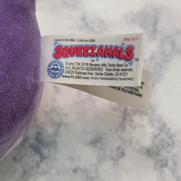 Squeezamals | Toys | Squishamals Purple White Narwhal Whale Plushie ...